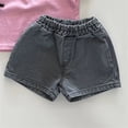 AWZXDE Toddler Boys Girls Fashion Solid Color Denim Shorts Casual Pull ...