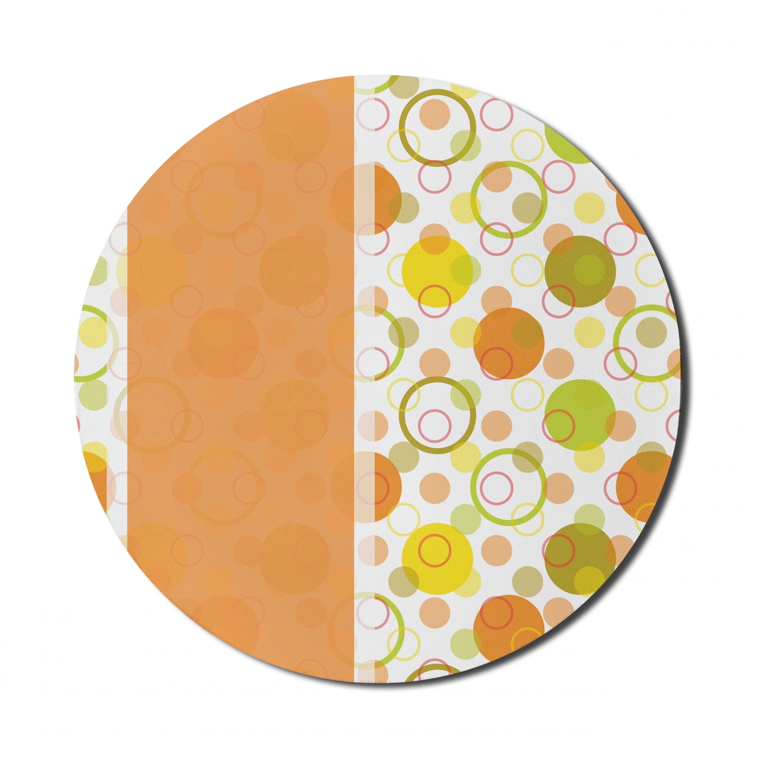 Abstract Mouse Pad for Computers, Circular Shaped Round Interlace Forms ...
