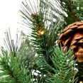 9-FT Pre-Lit Garland with 150 Color-Changing LED Lights and Pinecones ...