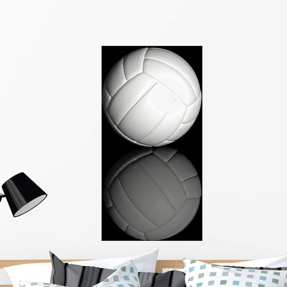 Volleyball Wall Mural Decal by Wallmonkeys Vinyl Peel and Stick Graphic ...