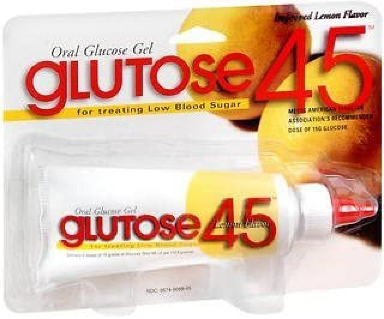 Glutose 45 Oral Glucose Gel - Lemon Flavor - 1 ct. - Walmart.com