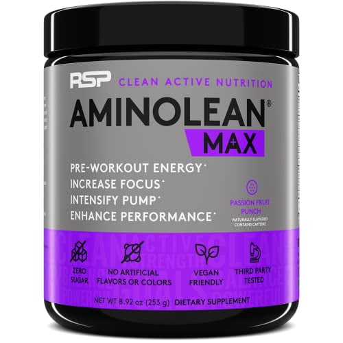 AminoLean MAX Pre Workout Powder with BCAAs and EAAs, Intense Amino ...