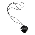 Adjustable Leather Rope Neck Chain Anniversary Jewelry Heart Pendant ...