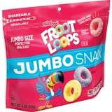 Kellogg's Froot Loops Jumbo Snax Cereal Snacks, Original, 12 Ct, 5.4 Oz ...