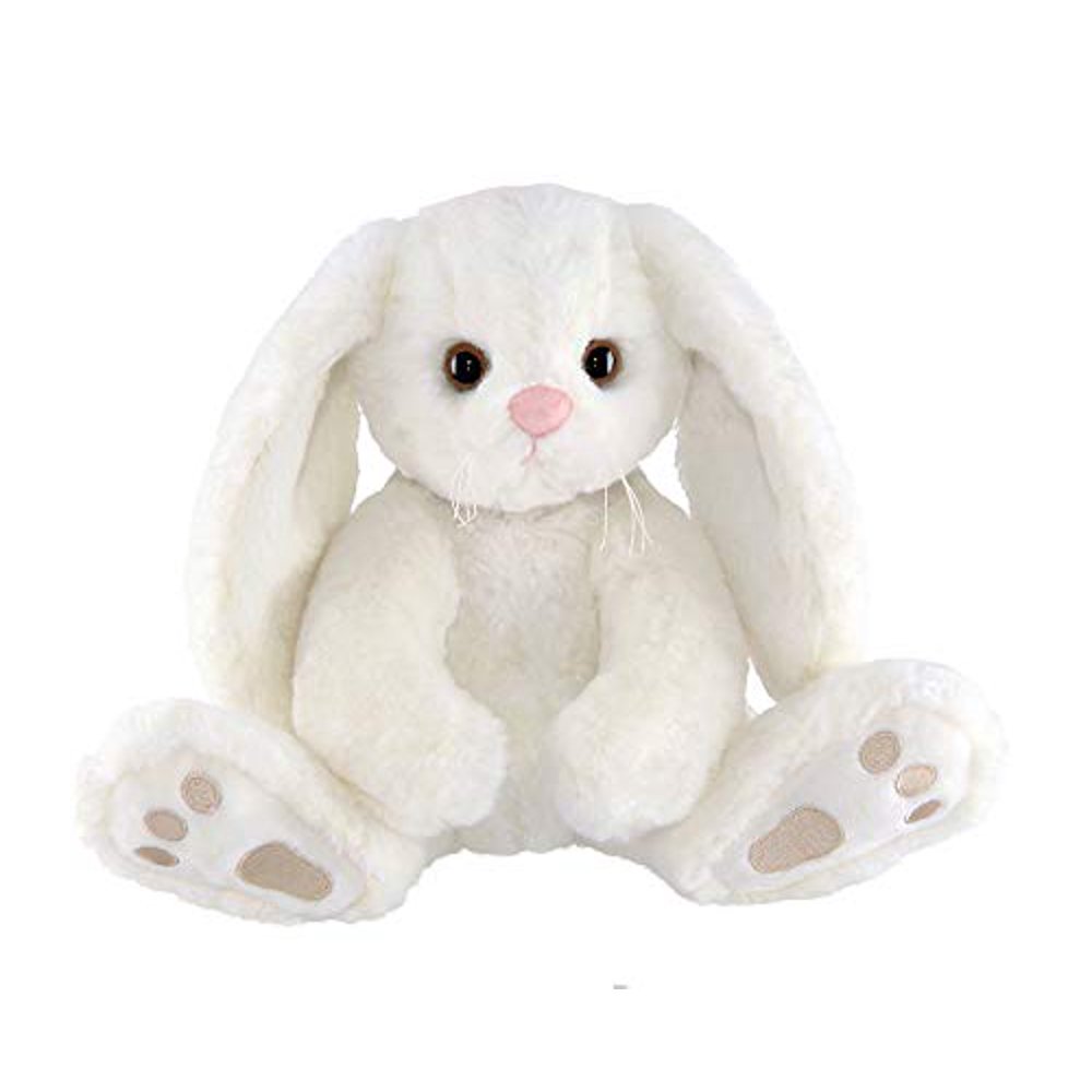 Bearington Whiskers White Plush Bunny Rabbit Stuffed Animal, 10.5 ...