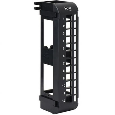 CNAweb 12 Port Vertical Cat6 110 RJ45 Network Patch Panel 568A 568B ...