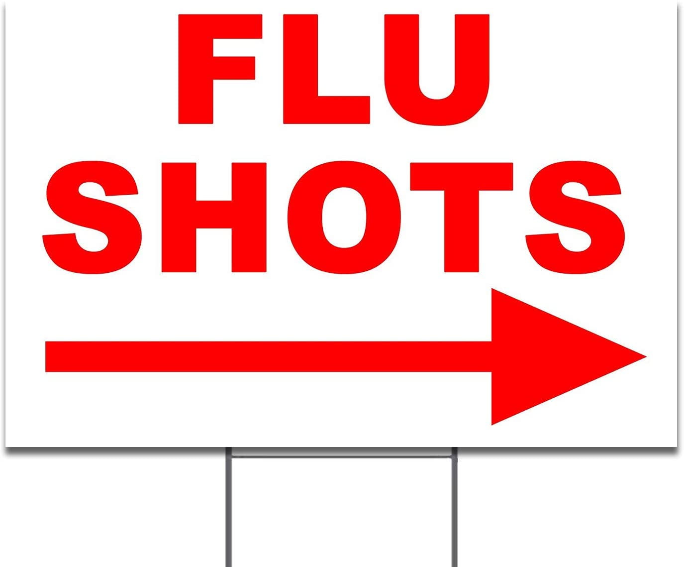 Vibe Ink Flu Shots Left & Right Directional Arrow Plastic Clinic ...