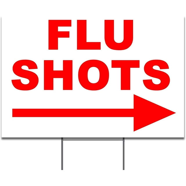 Vibe Ink Flu Shots Left & Right Directional Arrow Plastic Clinic ...