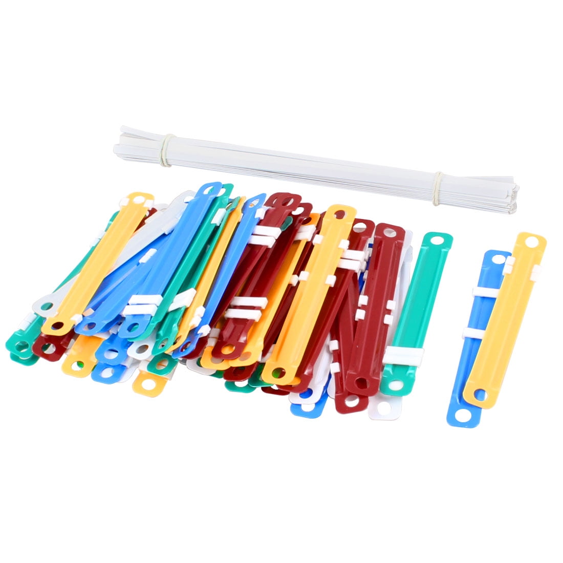 Unique Bargains50 Sets Multicolor Metal Organizer Binder Documents Clip ...