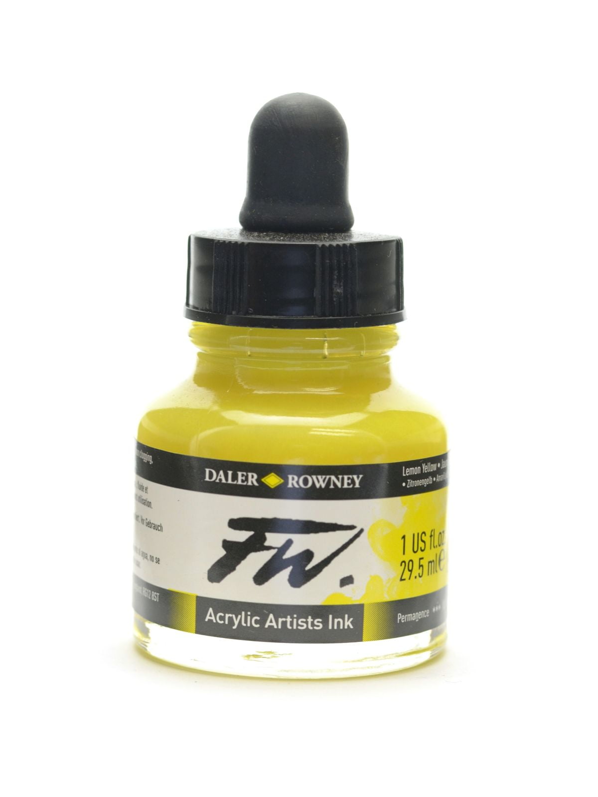 FW Artists' Ink lemon yellow, 1 oz. (pack of 3) - Walmart.com