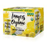 Langers Organic Sparkling Water, Meyer Lemon, 12 Fl Oz, 8 Count - Walmart.com