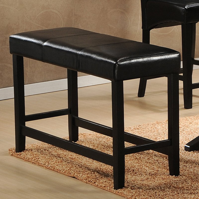 Homelegance Papario Counter Height Bench - Black - Walmart.com