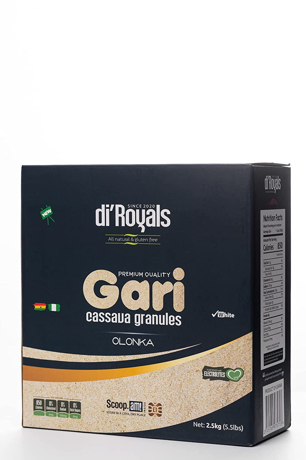 di'Royals White Gari | Quality Gari Olonka Enhanced with Electrolytes ...
