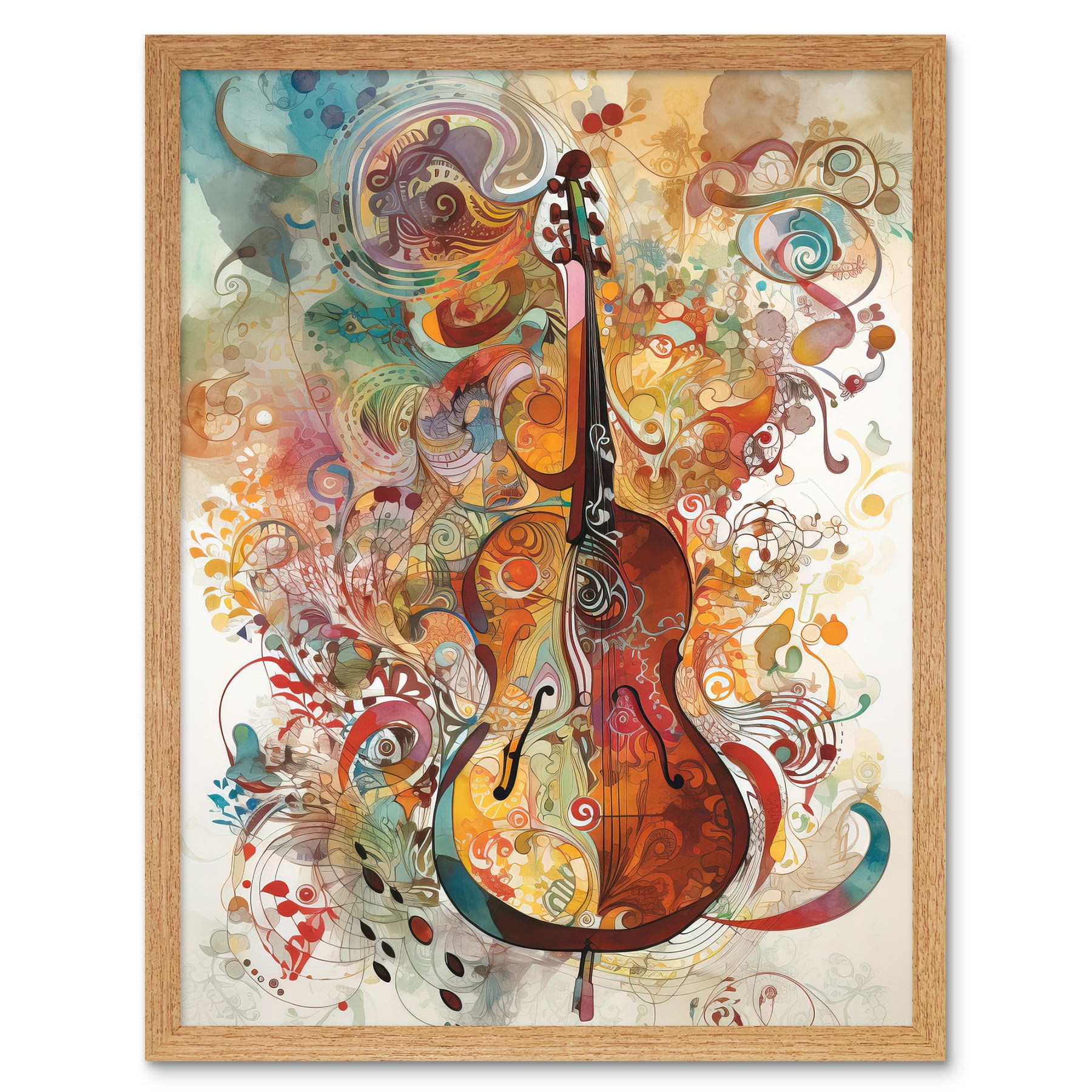 Sensory Sonata Violin Music Note Synesthesia Shapes and Colours Modern ...