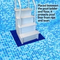 Stay-Put Swimming Pool Ladder Mat - Non-Slip, Wide Ribbed, Protective ...