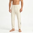 CLOISE Mens Lounge Pants with Pockets Drawstring Mid Waist Straight Leg ...