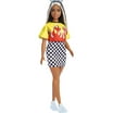 Barbie Fashionistas Doll #180, Tall with Blonde Afro in Tie-dye Romper ...
