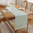 Natural Table Runners 72 Inches Long, Burlap Linen Style Rustic Farmhouse Table Runner, Boho ...