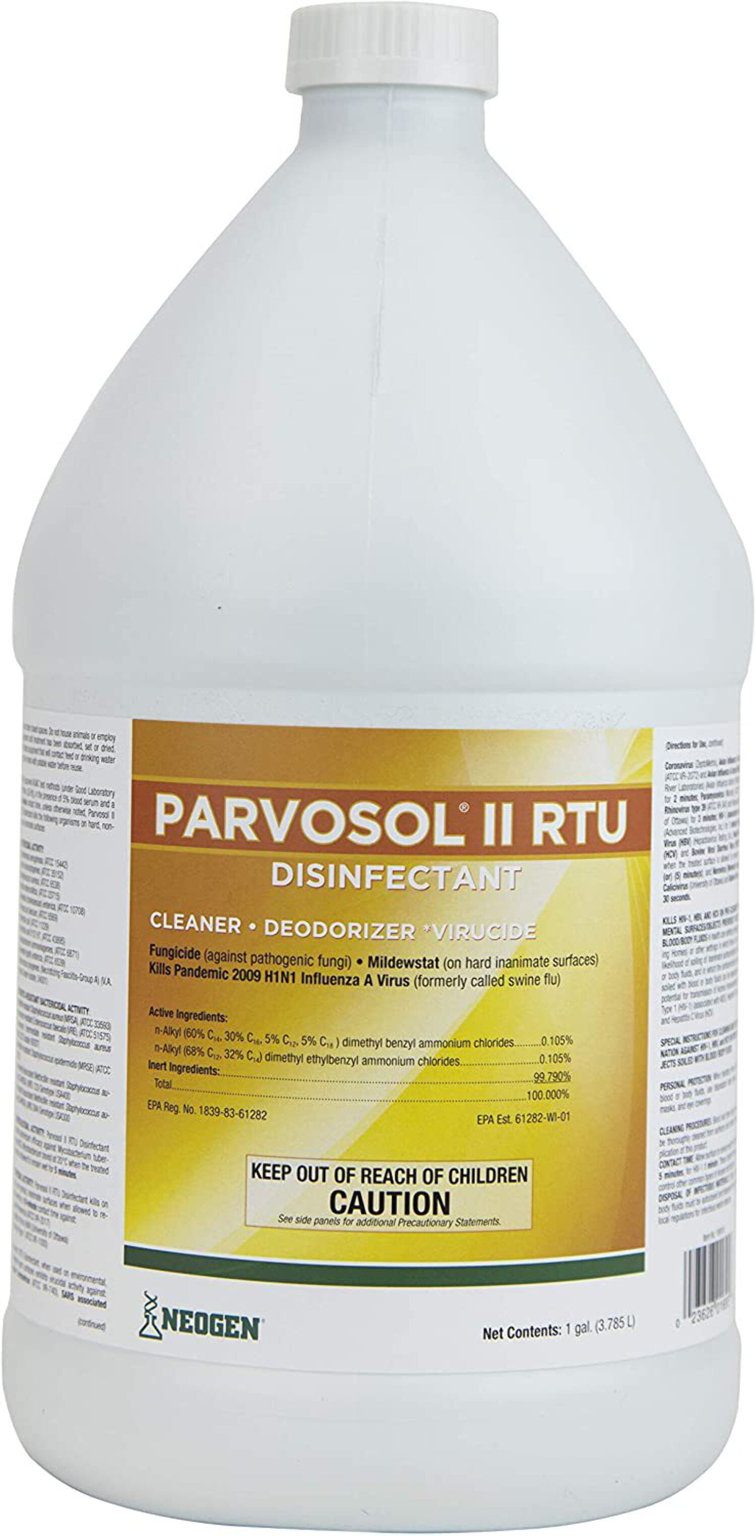 Parvosol II RTU Disinfectant Ready-to-Use One Gallon - Walmart.com