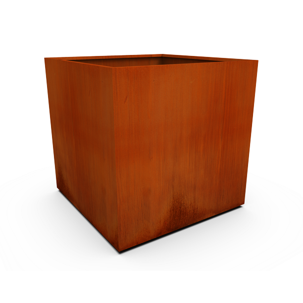 PLANTERCRAFT Corten Steel metal planter box, Square & Cube sizes ...