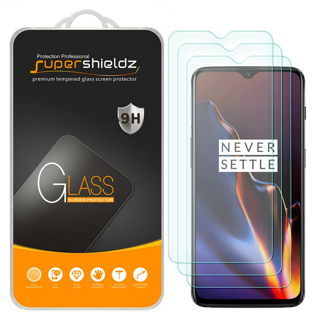 [3-Pack] Supershieldz for OnePlus 6T Tempered Glass Screen Protector ...