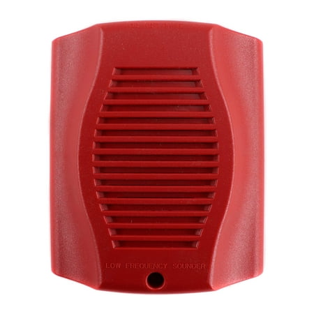System Sensor HR-LF Low Frequency Sounder, 2-Wire, Wall-Mount, Red ...