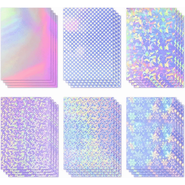 Vinil Imprimible Adesivo Holográfico 20 Hojas Tamaño Carta Tornasol | Walmart en línea