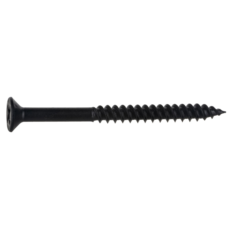 #10 x 2" Black Phosphate Steel Phillips Flat Head TwinFast Wood Screws ...