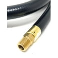 8' LP Propane Gas Hose Assembly 3/8" Female Flare x 1/4 Male NPT Brass [3643] Low Pressure for ...