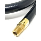 8' LP Propane Gas Hose Assembly 3/8" Female Flare x 1/4 Male NPT Brass [3643] Low Pressure for ...