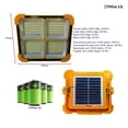 Portable Solar LED Floodlight Rechargeable IP66 Waterproof Flood light ...