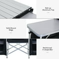 Camping Kitchen Picnic Cabinet Table Portable Folding Cooking Storage ...