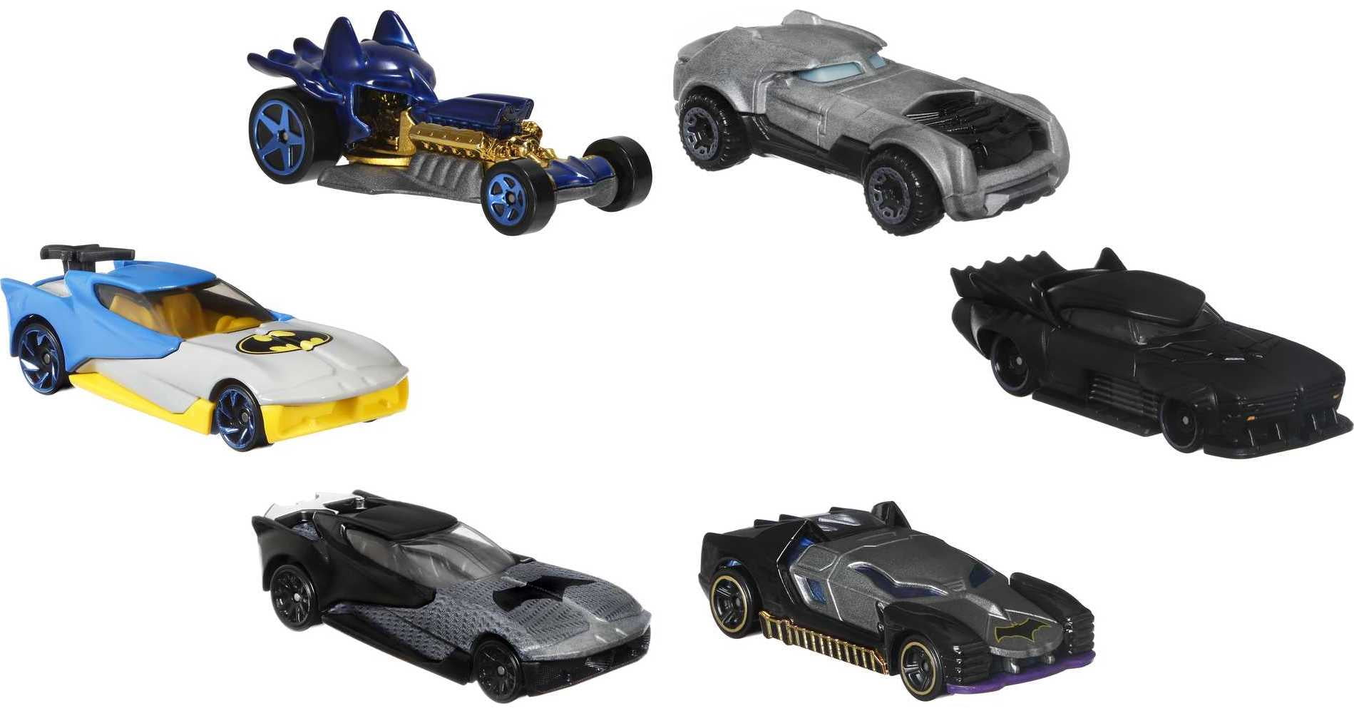 Hot Wheels Batman Character Car 6-Pack, Gift for Kids 3 Years & Up & Collectors - Walmart.com