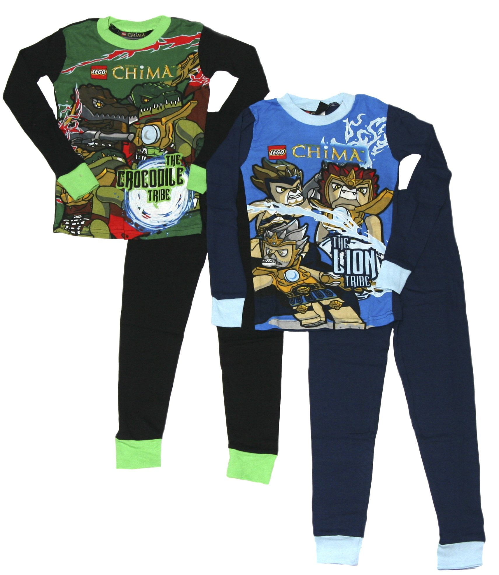 LEGO Big Boy's Legends of Chima Tight Fit Cotton 4 Piece Pajama Set (10 ...