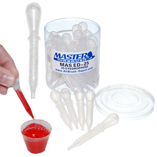 25 Disposable Plastic PIPETTE EYE DROPPERS Transfer Liquids Mix ...