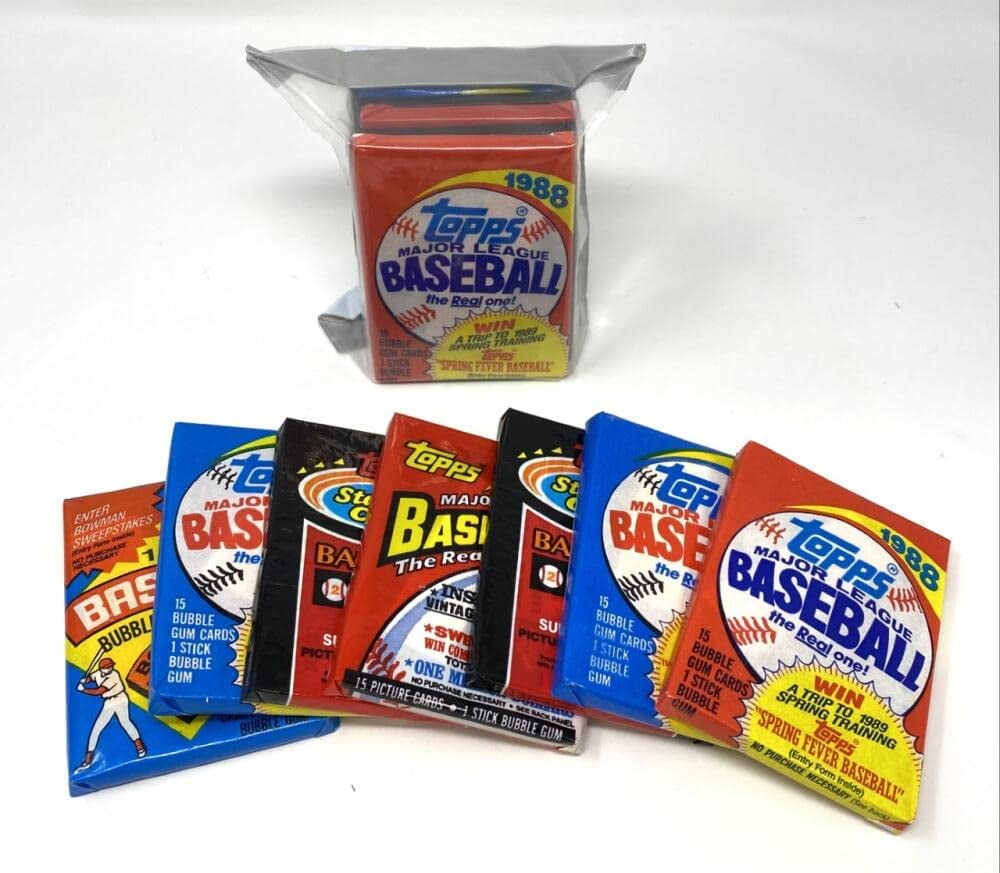 300 Old Vintage Topps Baseball Cards in Sealed Wax Packs Lot Gift ...