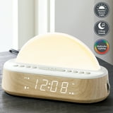 Better Homes & Gardens Sunrise Digital Alarm Clock with Sleep Sounds ...