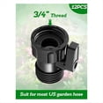 WQNZMADO 12 Pack 3/4inch Garden Hose Shut Off Valve- Standard Water ...