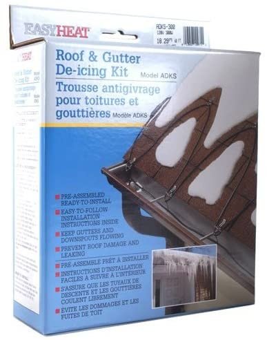 Easy Heat ADKS-400 80-Foot Roof Snow De-Icing Kit, JPBlne 2 pack ...