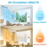 Ktaxon 9500 BTU Smart WIFI Ducted Mini Split AC/Heating System with ...