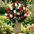 1Pc Artificial Flower Stake Ground Plug Artificial Flower Plastic For ...
