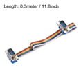 IDC Rainbow Wire Flat Ribbon Cable DB9 Male to DB9 Male Connector 2 ...