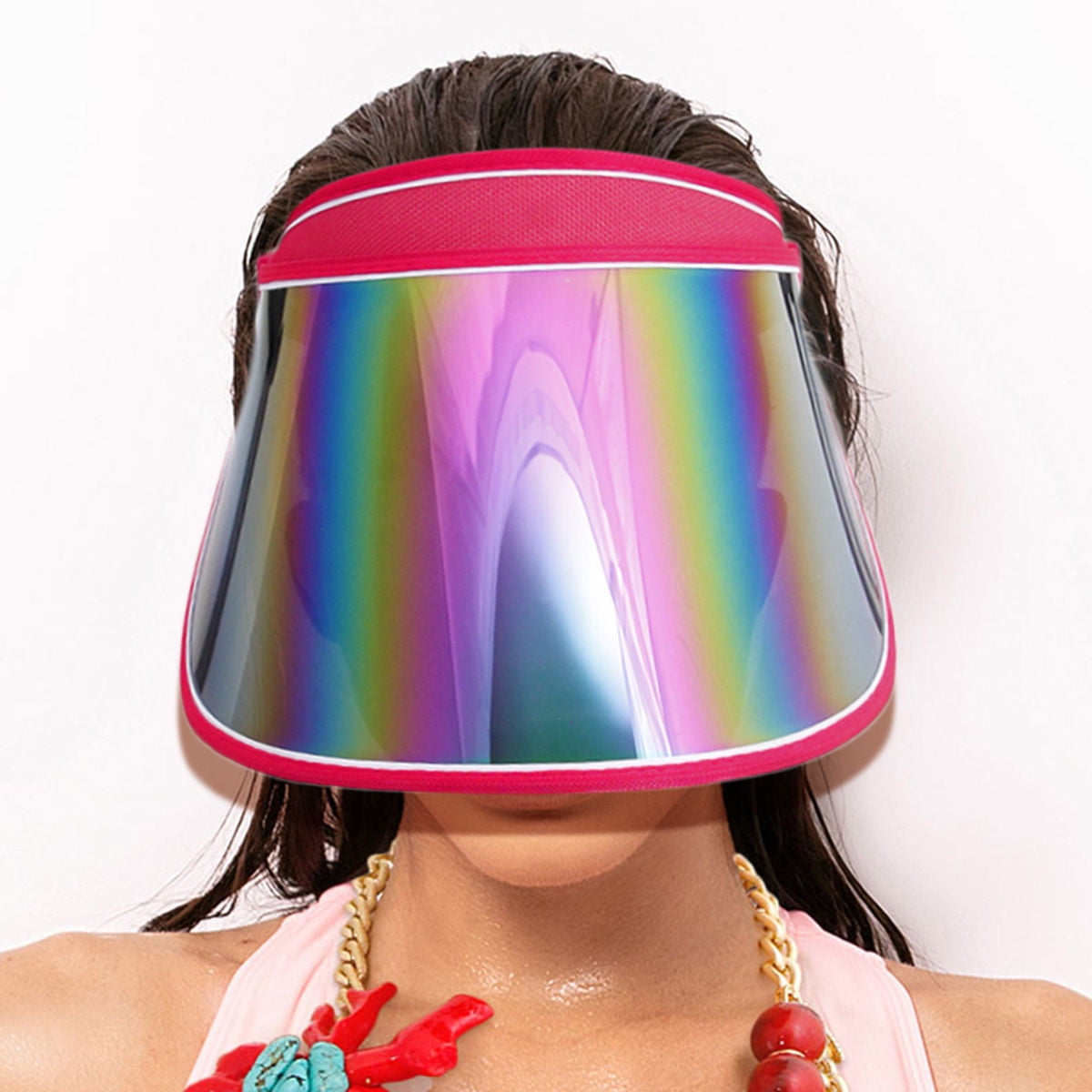 iLLASPARKZ Women's Red Visor Hat for Female - Walmart.com