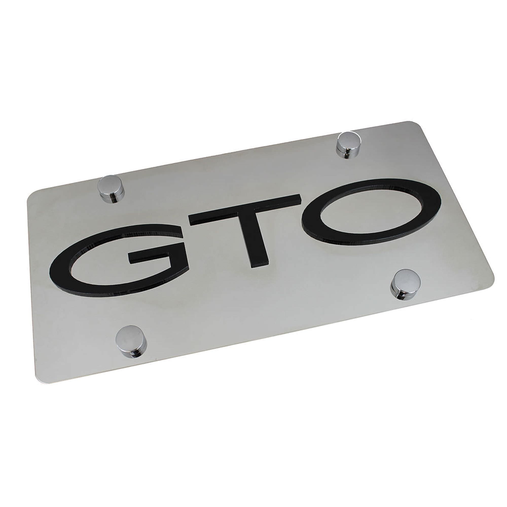 Pontiac GTO License Plate (Chrome) - Walmart.com