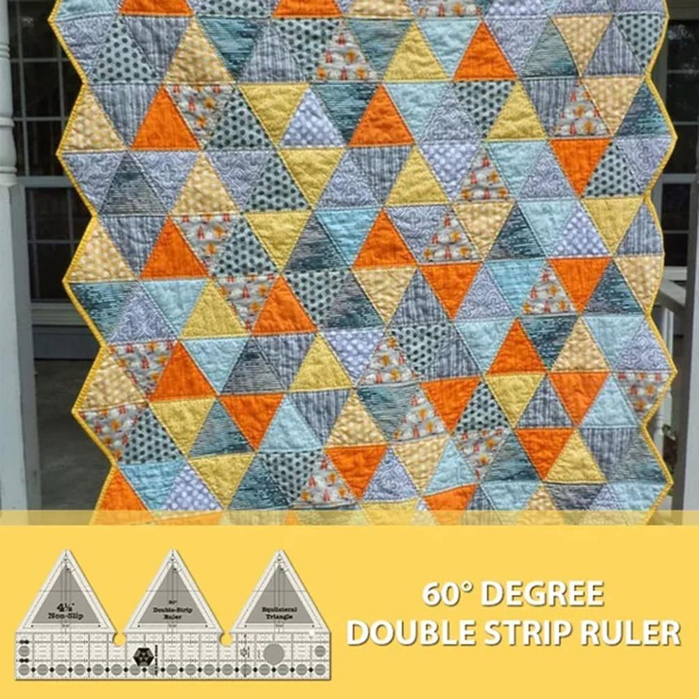 Regla de doble tira de 45 grados, cuadrículas de regla de 45/60/90 ...