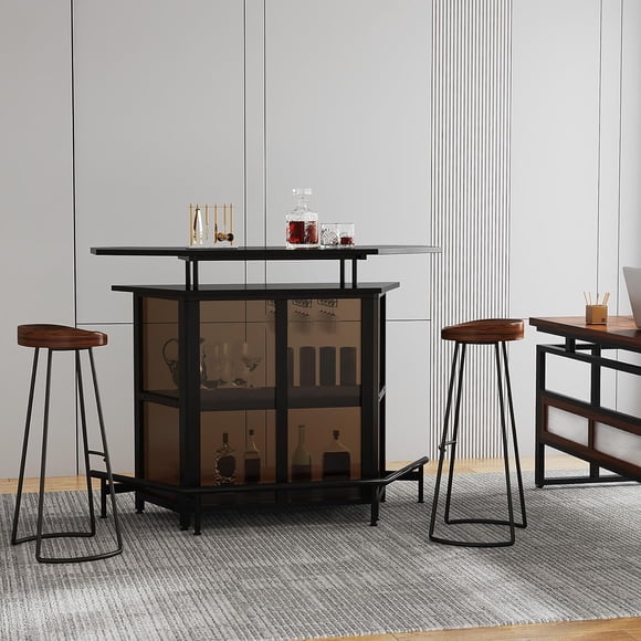 Curved Home Bar