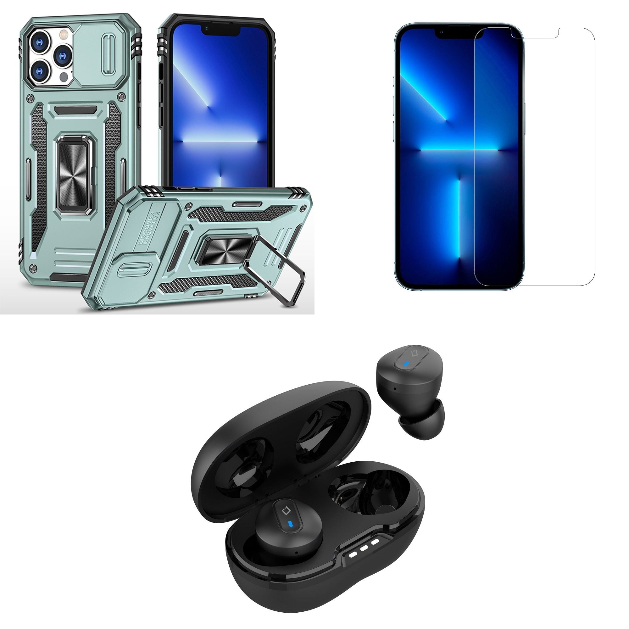 Accessories Bundle Pack for iPhone 14 Pro Case - Rugged Camera ...