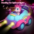 Toddler Remote Control Car, Unicorn RC Car with Music & Light, Toddler ...