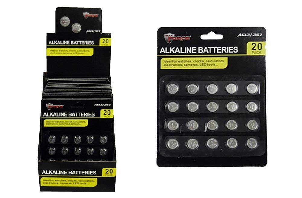 Diamond Visions Max Force 01-0930 20 Piece Alkaline Battery Card ...
