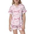 2026 New Kids Printed Button Down Short Sleeve Pajama Set Cute Pattern ...